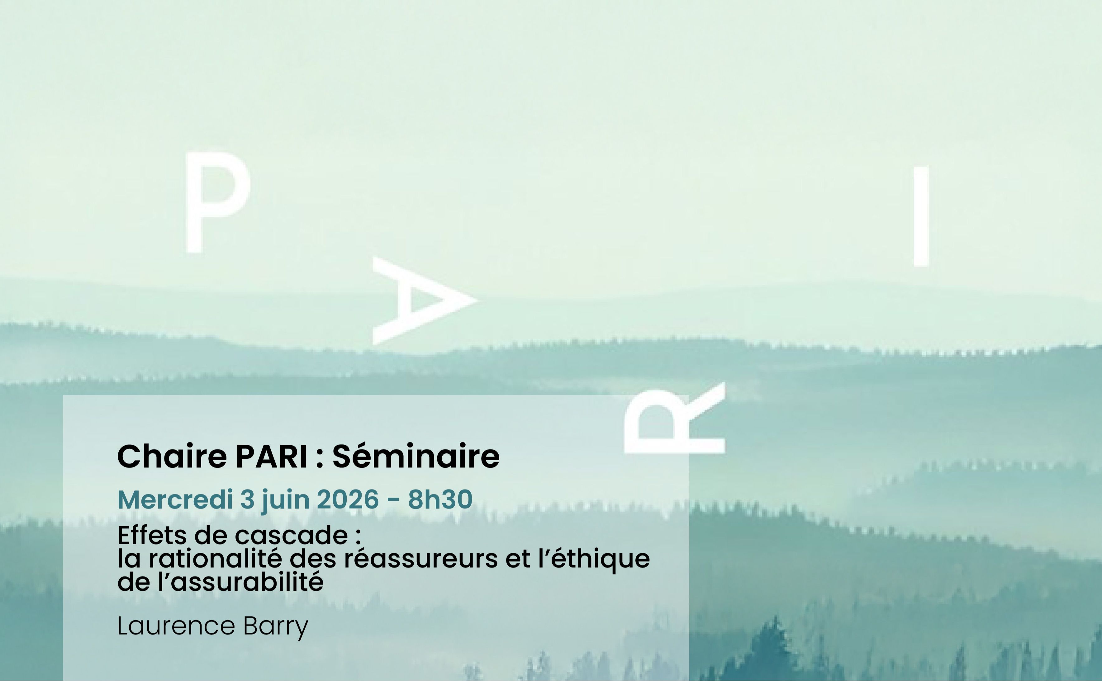 Séminaire Chaire Pari
